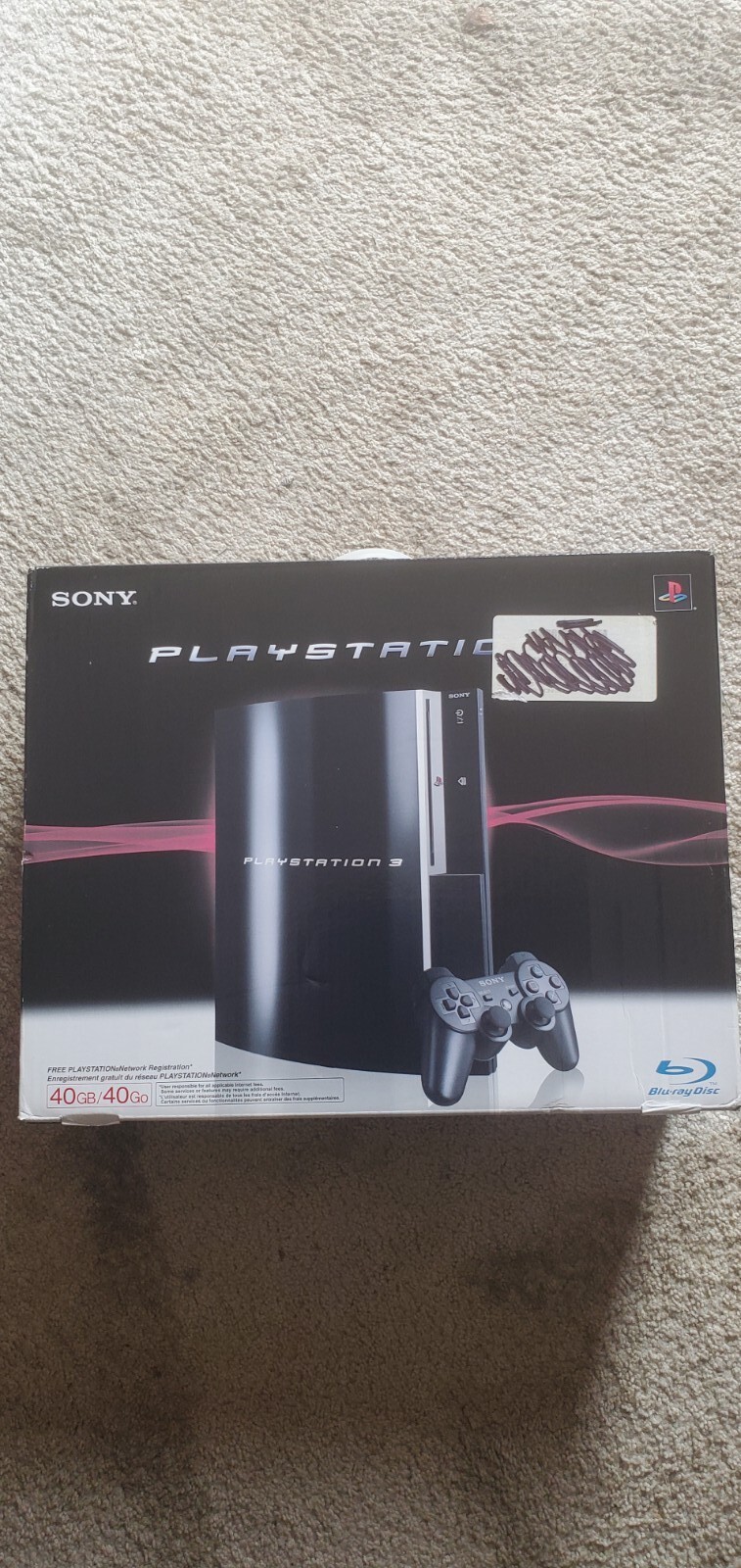 Sony PlayStation 3 Launch Edition 40GB Home Console - Black for sale ...