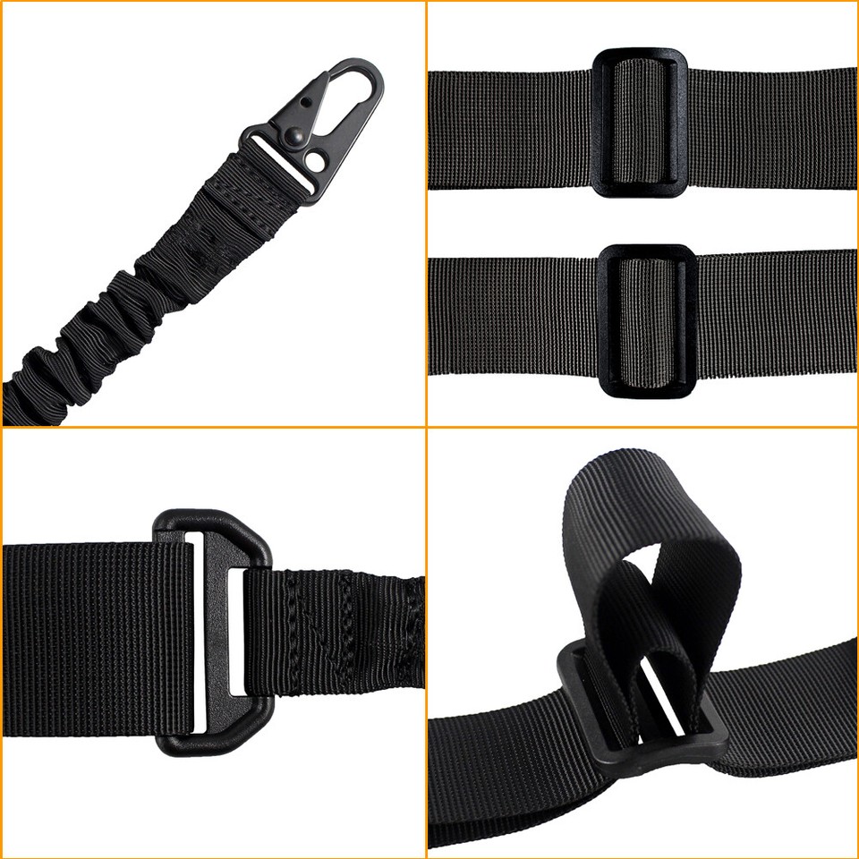 US 2 Points Rifle Sling Adjustable Tactical Gun Shoulder Strap with ...