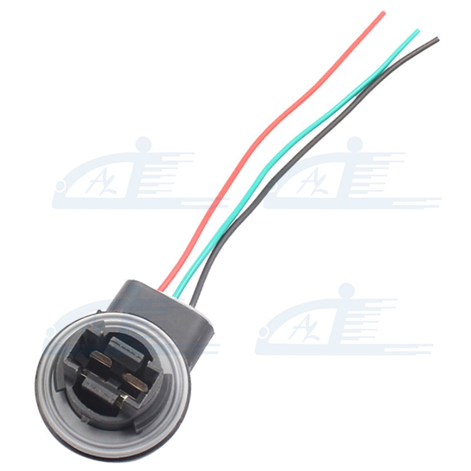 2x 3157 3357 4157 3057 3457 LED Bulb Brake Turn Signal Light Socket ...