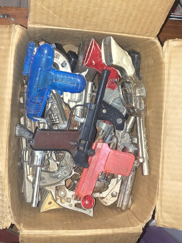Box Full Of Antique Toy Guns And Cowboy Attire | eBay