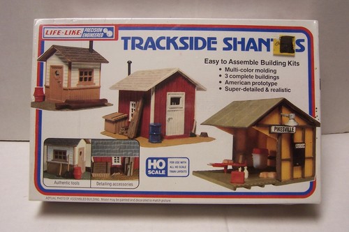 Life-Like HO Scale Trackside Shanties Building Model Kit NISB ...