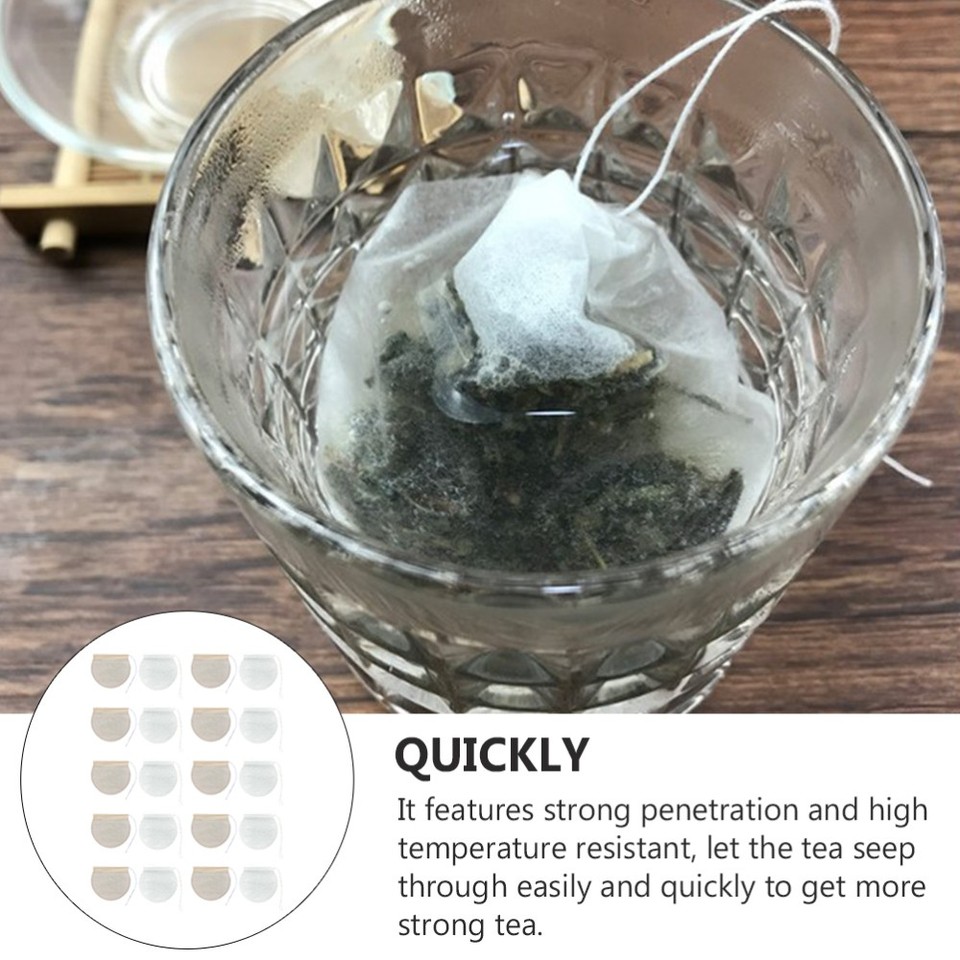 200 Pcs Drawstring Filter Bags DIY Tea Flirting Loose Leaf Holder | eBay