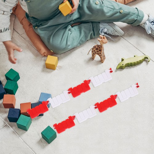 60 Pcs Rc Car Road Barrier Traffic Fences Toys Mini Block Pretend ...