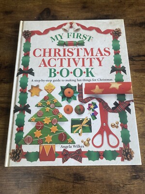 Vintage 1994 My First Christmas Activity Book Crafting Oversized ...