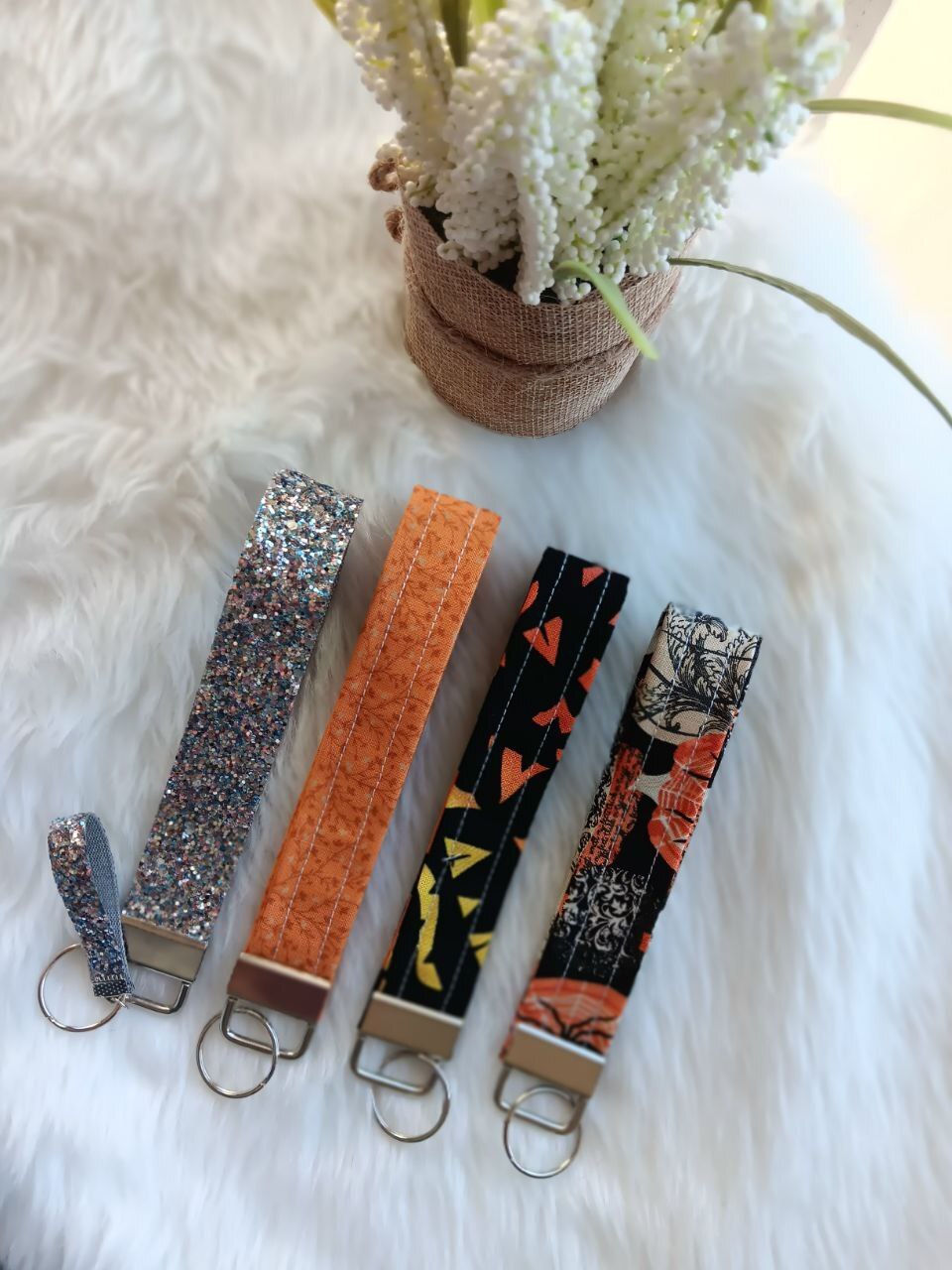 Halloween Handmade Key Fob | Wristlet Key Fob | Wrist Keychain | Gift ...