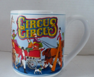 Colorful "Circus Circus" Coffee Mug | eBay