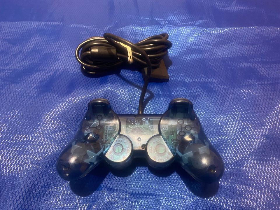 Sony PlayStation 2 PS2 Ocean Blue Clear Controller OEM DualShock2 SCPH ...