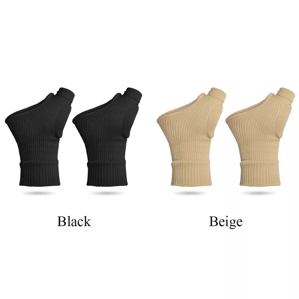 2PAIR Thumb Wrist Rest Compression Sleeve Adult Elastic Thumb Splint ...