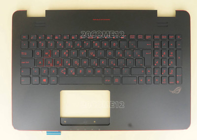 New for Asus G551 G551JK G551JM G551JW Keyboard Palmrest Red Backlit UI ...