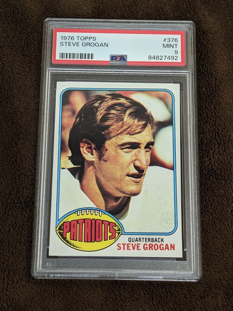 1976 TOPPS ROOKIE PSA 9 STEVE GROGAN PATRIOTS | eBay