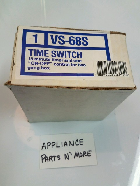NuTone Vs-68s Time Switch 15 Minute Timer and One On-off Control for ...