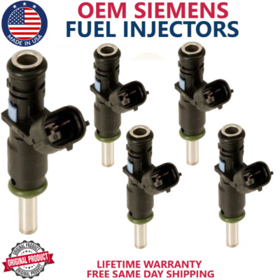 5pcs OEM SIEMENS FUEL INJECTORS FOR 2007-2015 Volkswagen, Rabbit, Golf ...
