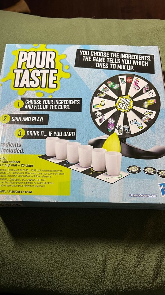 NEW SEALED POUR TASTE *ADULT* Drinking Drink U Game Interactive Hasbro ...