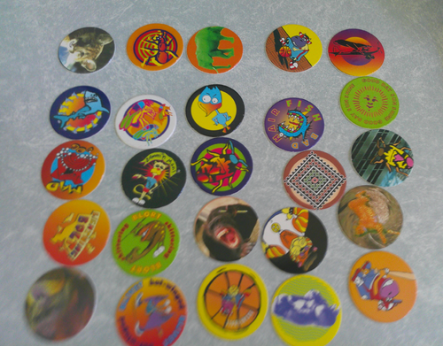 25 Vintage Pogs 1995 Stack n Snack LOT #2 | eBay