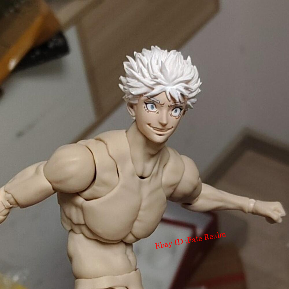 1/12 Jujutsu Kaisen Gojo Satoru Head Carving For 6" Romankey VTOYS ...