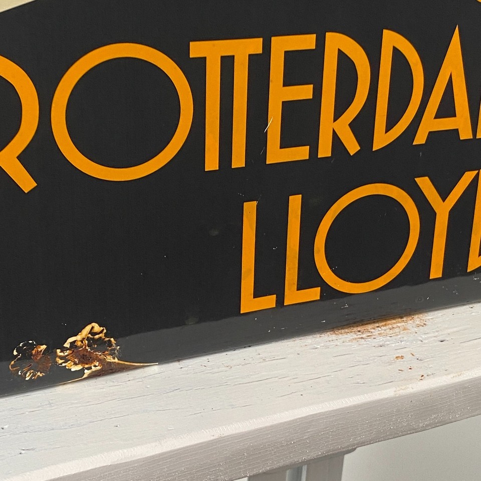 Royal Rotterdam Lloyd Enamel Sign - 60x40x1cm (23.6x15.7x0.4 ...