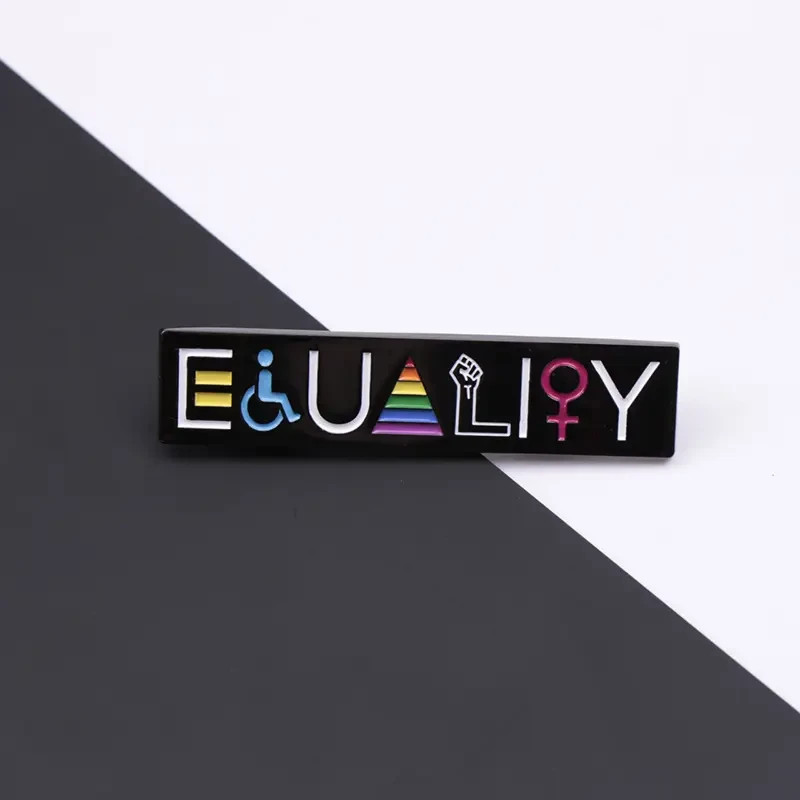 Equality Diversity Inclusion Pride Enamel Pin Badge LGBT Support Lapel ...