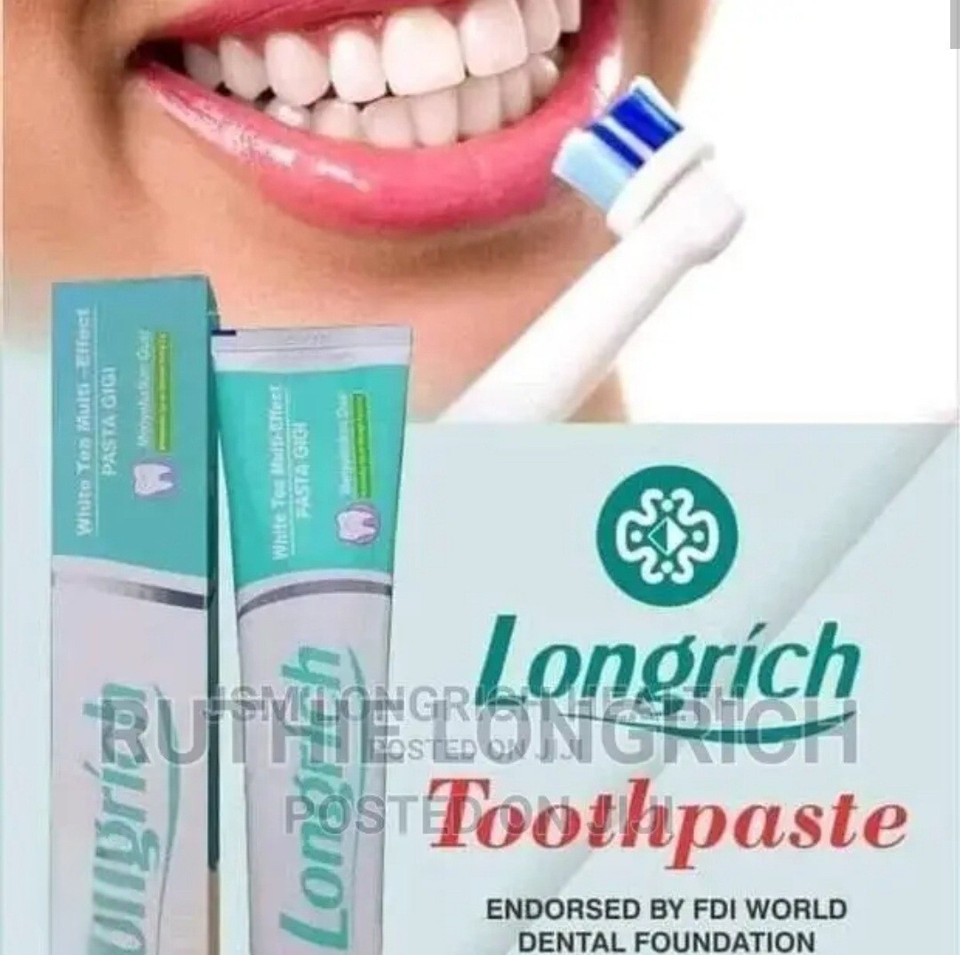 Longrich Toothpaste, WhiteTea, Fluoride Free, Deep Cleaning Jumbo Size ...