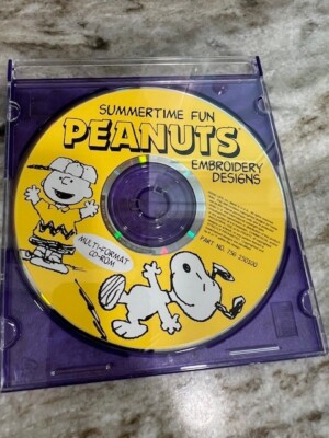 Summer Time Fun Peanuts Embroidery Designs CD | eBay