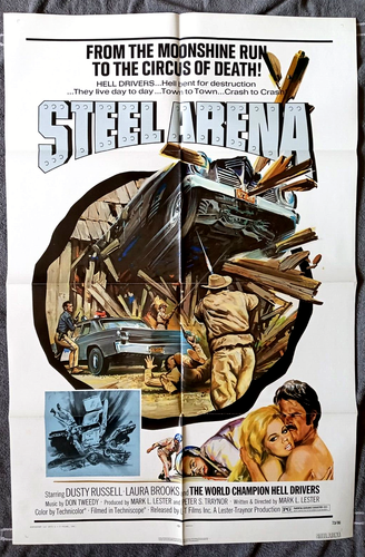 Steel Arena Movie Poster DAREDEVIL CAR RACERS Speed Stearns BRUCE ...