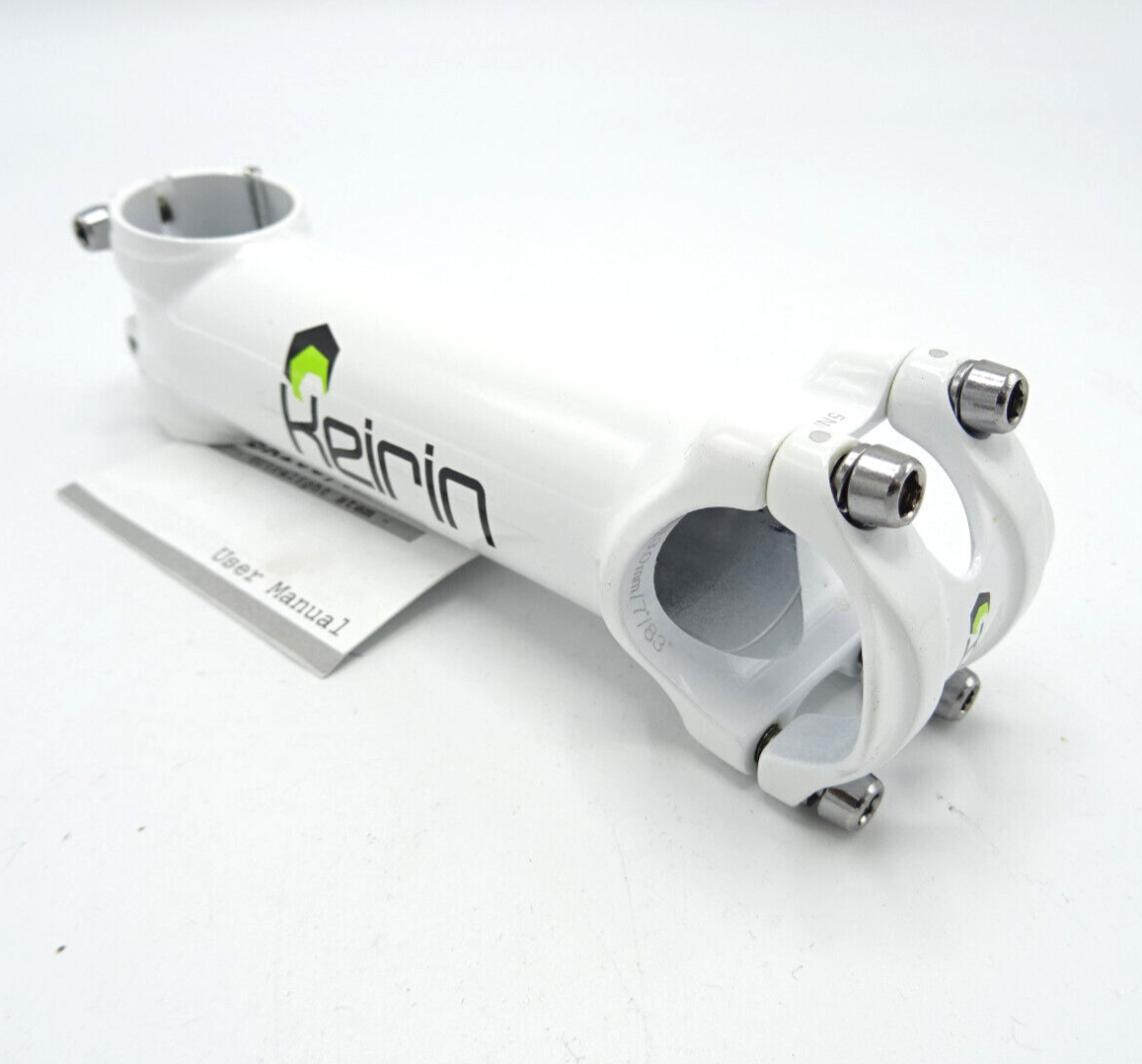 Keirin Road Bike Lightweight Stem 130mm 1 1/8 x 31.8mm +/-7° 145g White ...
