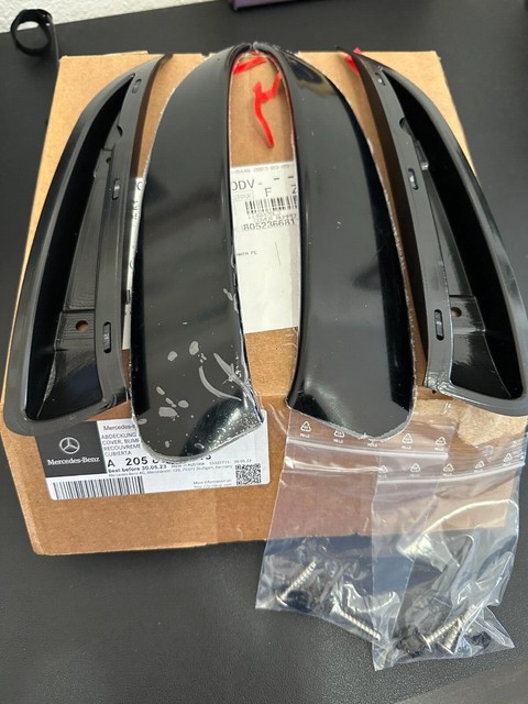 Mercedes-Benz C-class W205 AMG OEM Bumper FLICS Set A2058809903 2018 ...