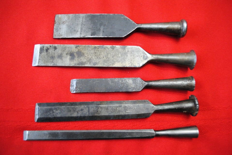 Five Vintage Chisel Sockets, Keen Kutter, Samson, Old Tools | eBay