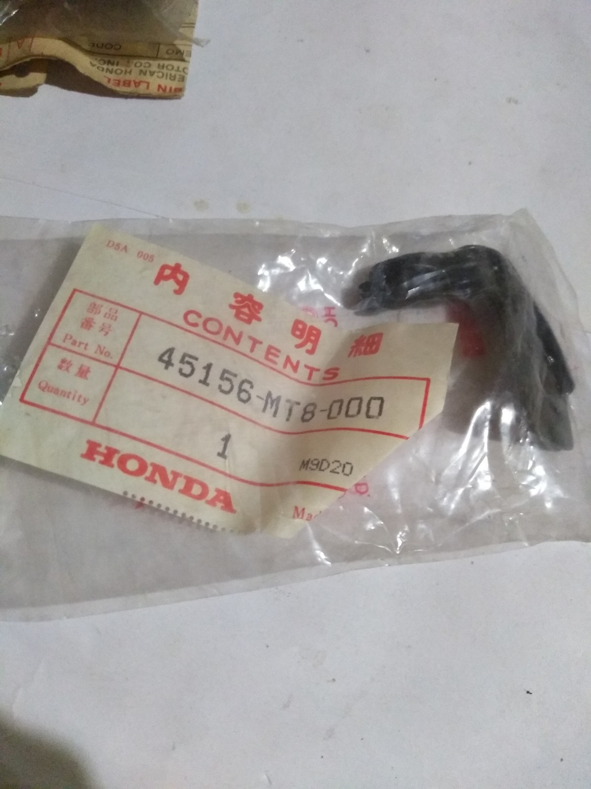 GENUINE Honda NOS 45156-MT8-000 CLIP, R. FR. | eBay