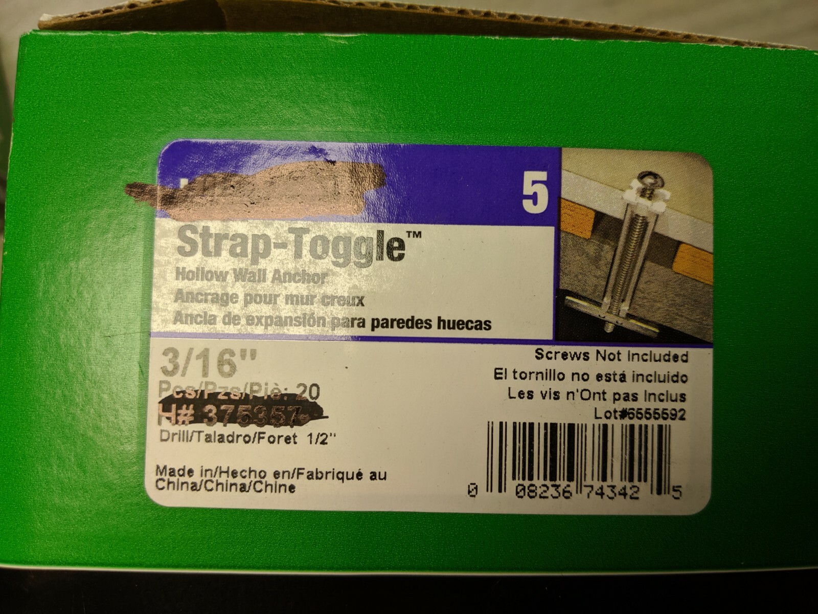 20 Strap - Toggles 3/16" | eBay