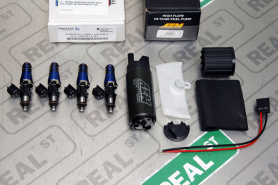 Injector Dynamics ID1050x AEM 340 Fuel Pump H22 H22A 97-01 Honda ...
