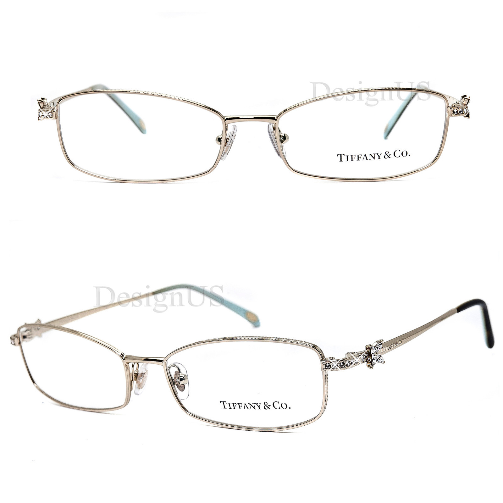 TIFFANY & CO. TF1098-B 6091 Crystal Light Gold 53/16/135 Eyeglasses ...