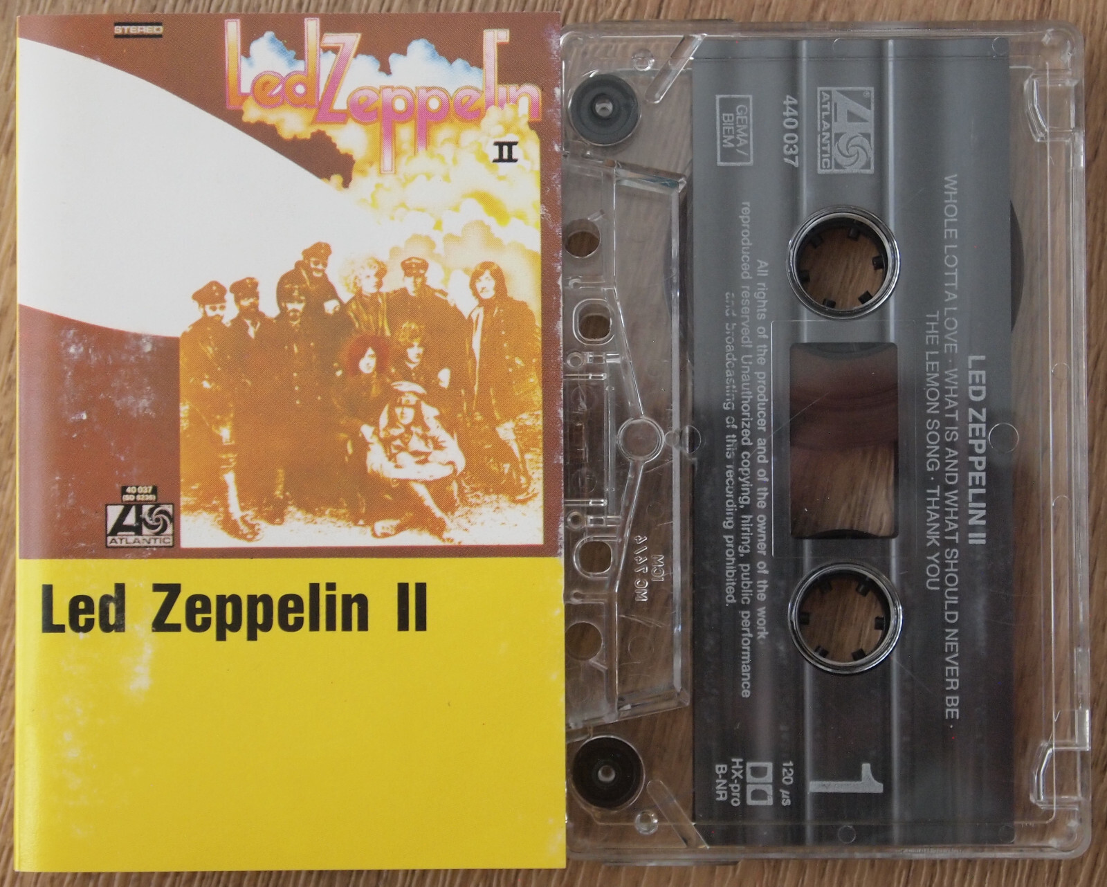 LED Zeppelin II Atlantic Tape Cassette Lc0121 for sale online | eBay
