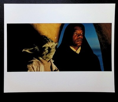 Star Wars Episode I Yoda & Mace Windu Repro Photo Jedi Council Scene ...