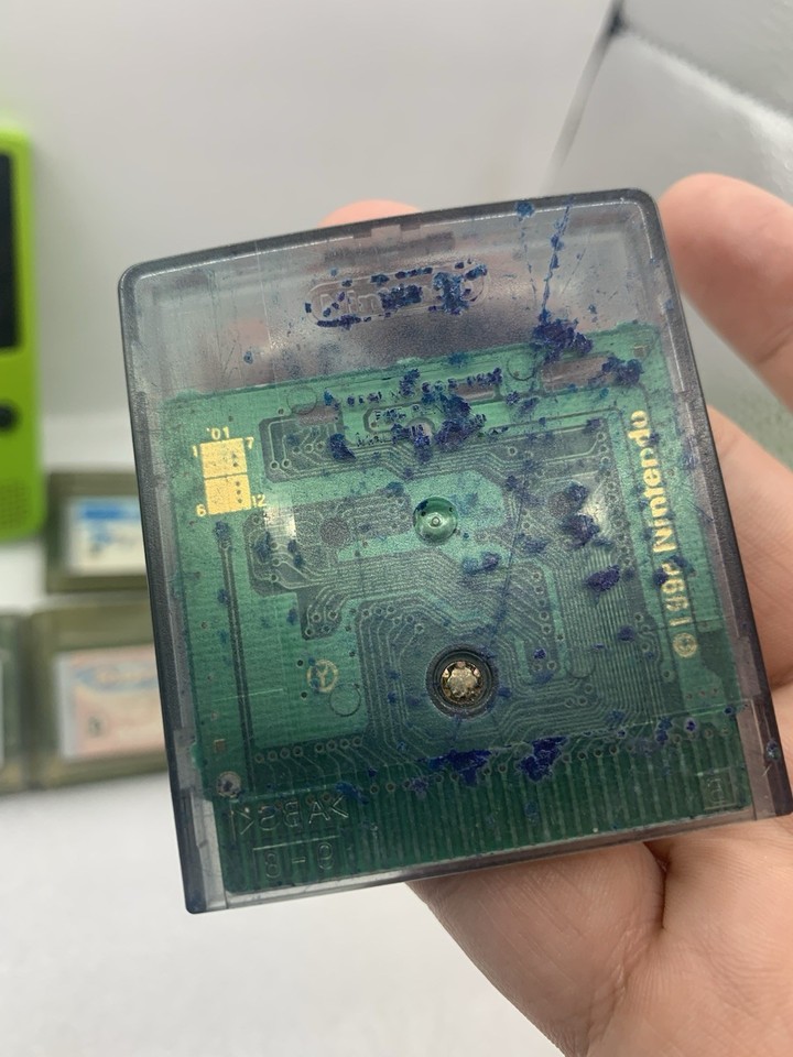 Nintendo Gameboy Color Kiwi Green (Dirty, No Sound, Low Brightness) w ...