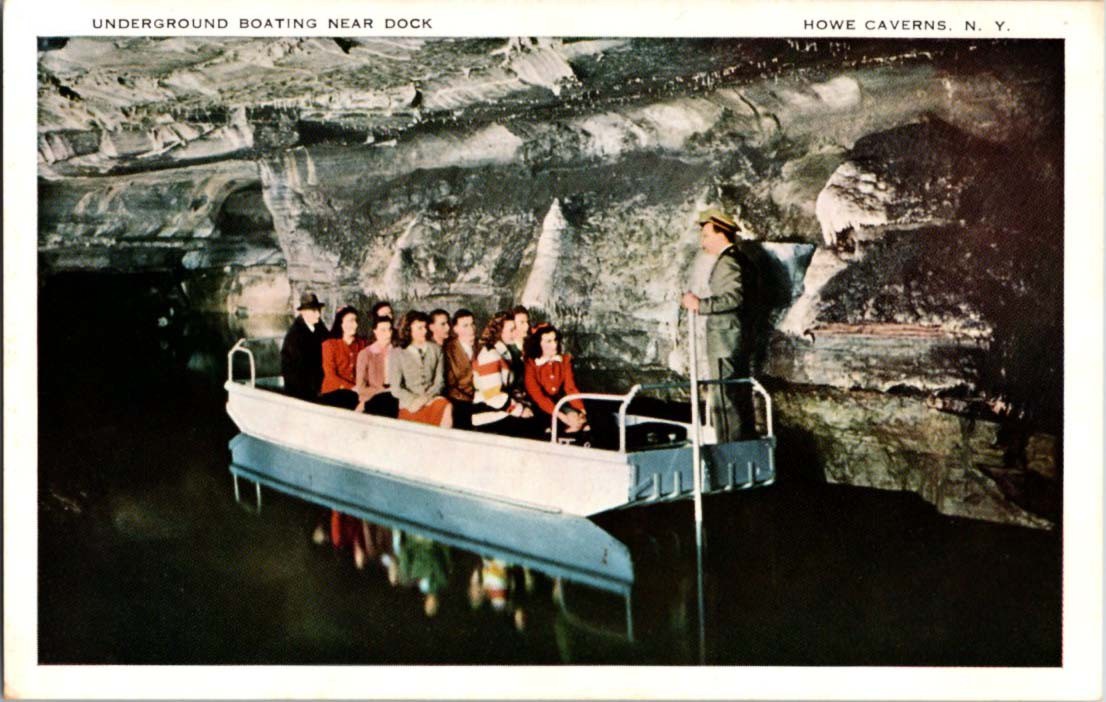 Pre-1980 UNDERGROUND BOAT DOCK Howe Caverns New York NY n/15 BB8596 | eBay
