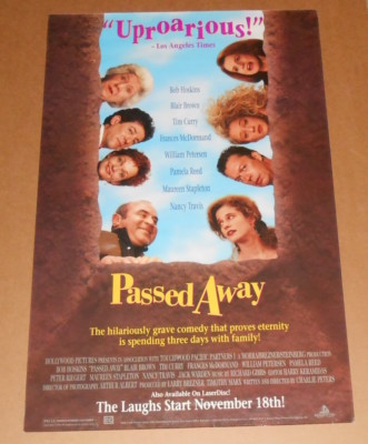 Passed Away Movie Poster Original Promo 40x26 Bob Hoskins | eBay