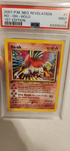 2001 Pokemon Neo Revelation 7 Ho-Oh 1st Edition Holo Rare Pokemon TCG ...