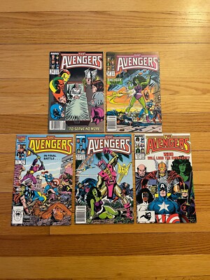 AVENGERS #277 #278 #279 #280 #281 Marvel Comics 1987 COMBINE SHIPPING ...