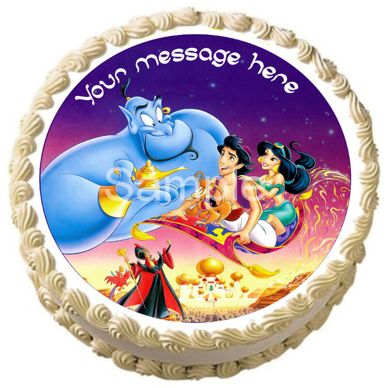 ALADDIN AND JASMINE Edible cake topper image Party decoration | eBay