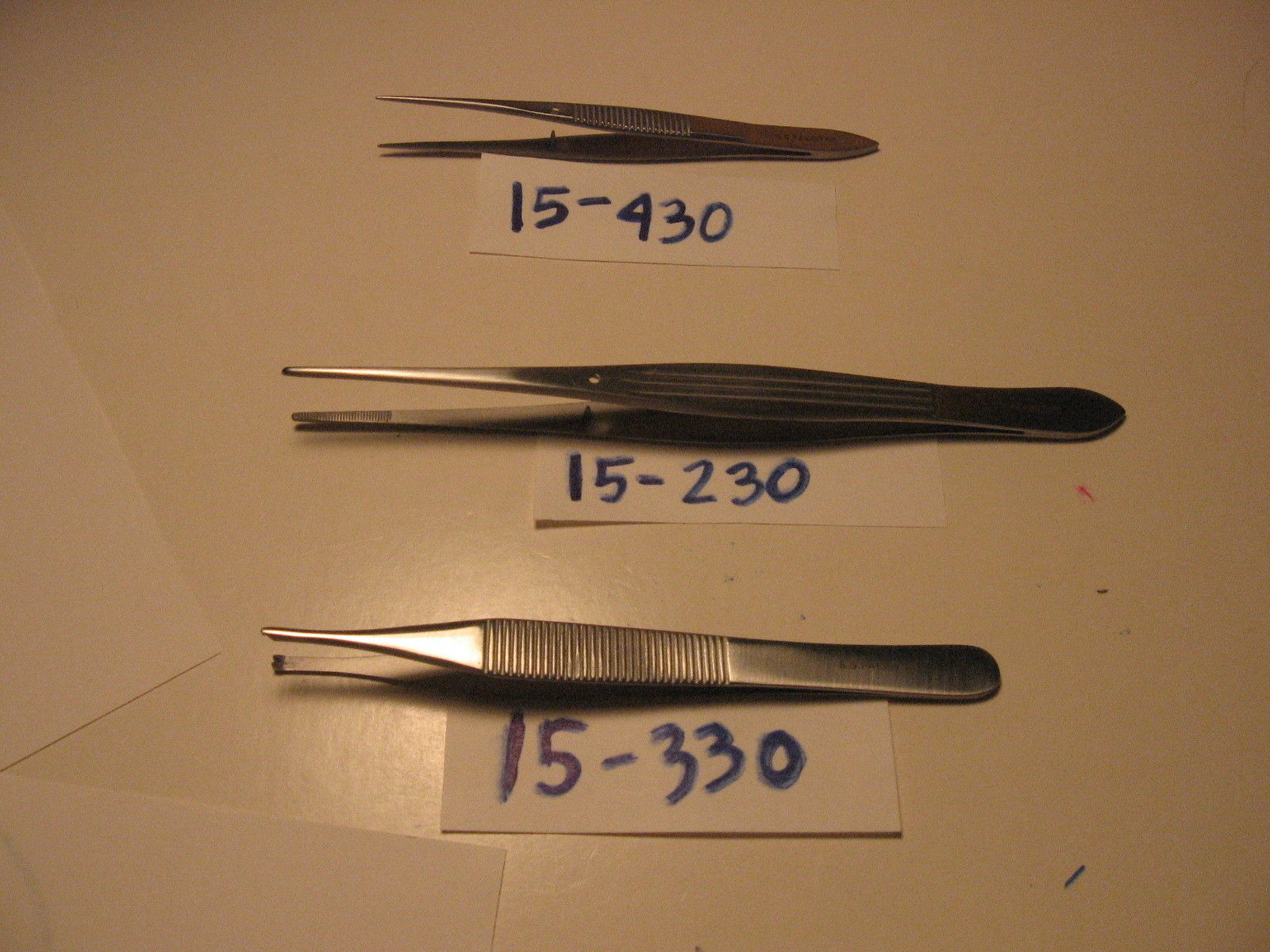 ADSON, LANE, BONNEY AND CUSHING FORCEP SET OF 3 (S)-0 | eBay