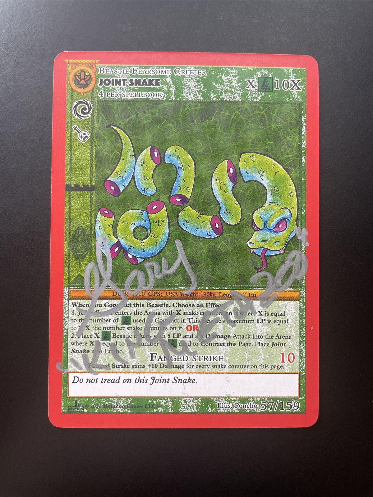 King MetaZoo Joint Snake Signed by Gary Haase King Pokemon | eBay