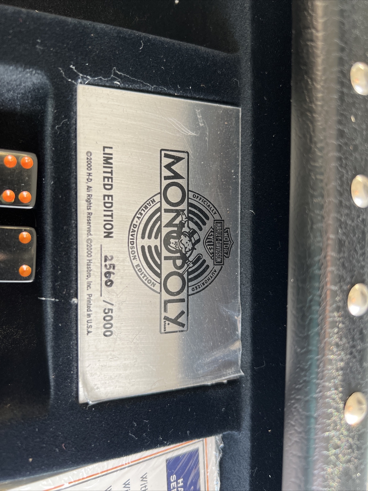 FRANKLIN MINT MONOPOLY HARLEY DAVIDSON LTD #2560/5000 COLLECTIBLE BOARD ...