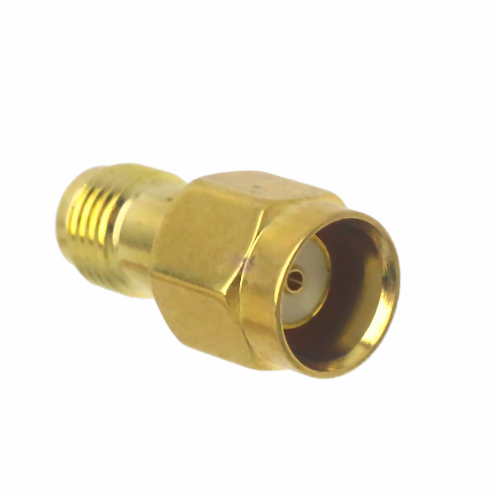Slide-on Quick Push-on reversed RP-SMA Male to SMA Female RF Adapter ...