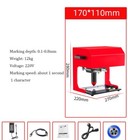 170*110 Metal Signage Nameplate Marking Machine Electric Lettering ...