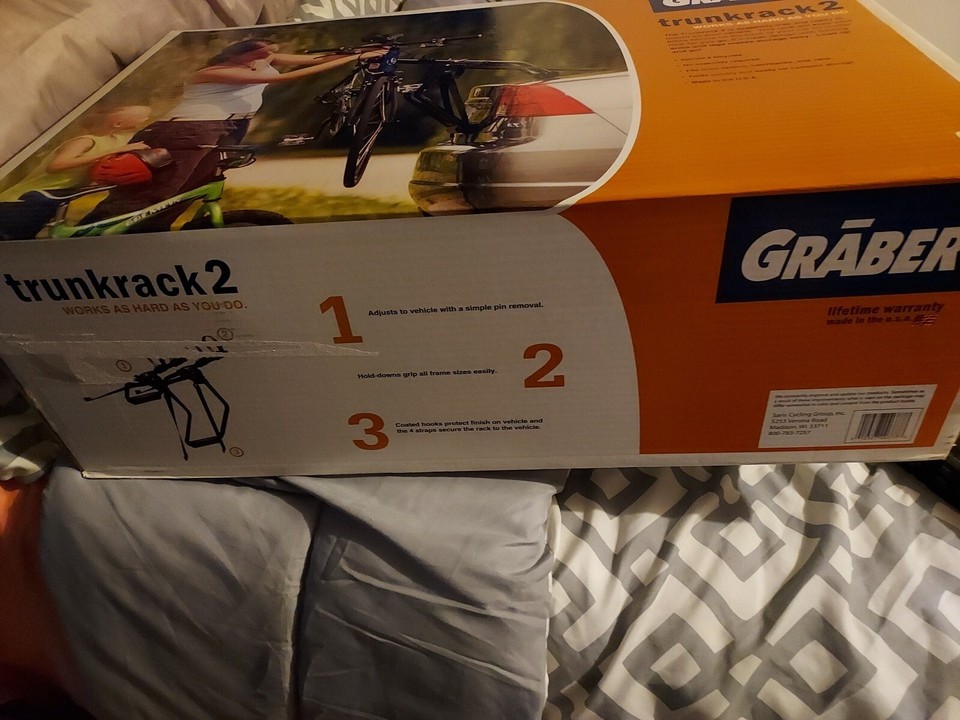 Graber Outback USA Trunk Mount 2-Bike Upright Bicycle Carrier Rack | eBay