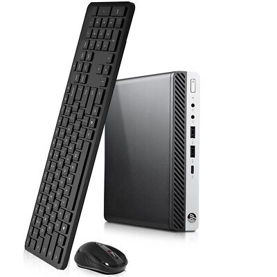 HP Mini PC G4 RGB Desktop Intel i5-8th 32GB Ram 2TB SSD RGB KB & Mouse ...