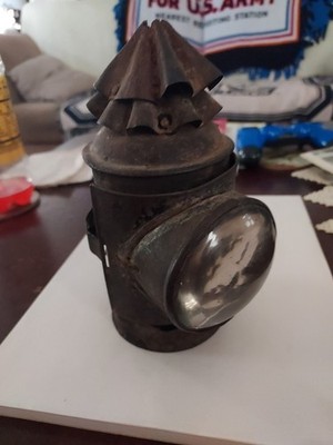 Antique Police Bullseye Torch Hand Lantern Oil Lamp Early 1900's | eBay