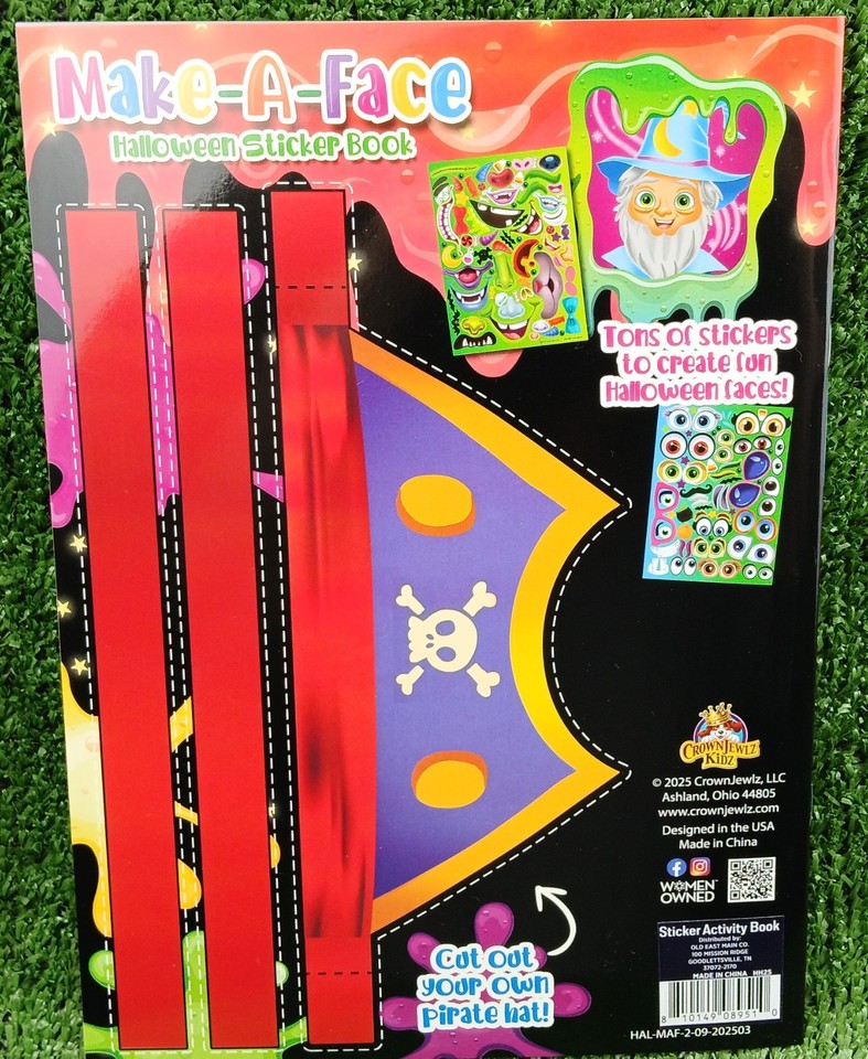 Halloween Sticker Activity Book Make A Face Books 120 Spooky Stickers ...