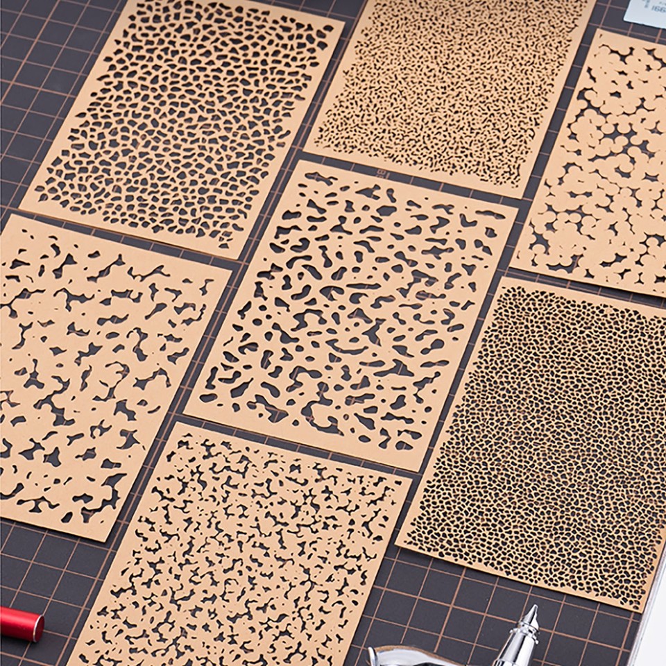 Kraft Paper Spray Stencil Template Paper Easy Storage and Reuse For ...