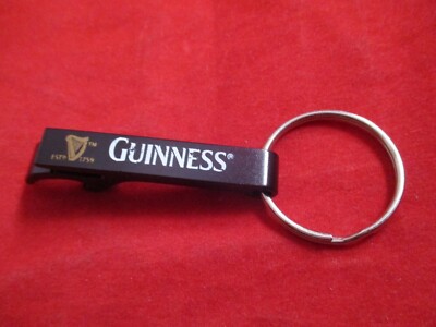Guinness Beer Promotional Black Keychain Beer Bottle Opener | eBay